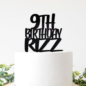 Preteen Boy Cupcake Toppers, Birthday Rizz Rizzler Teen Boy Birthday ...