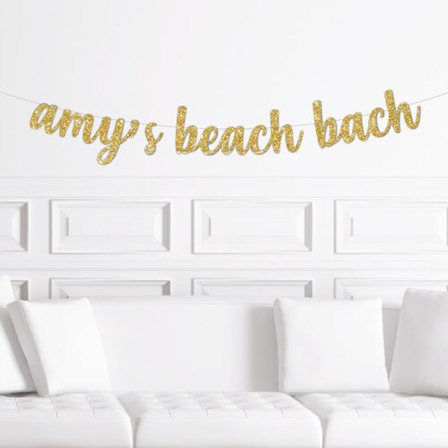 Custom Beach Bach Banner Beach Bachelorette Banner | Etsy