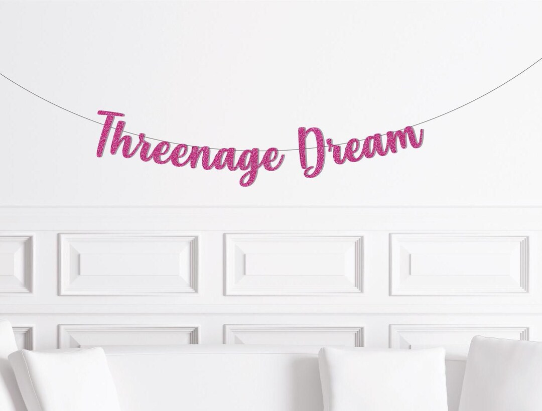 Threenage Dream Party Banner, Threenager Birthday Decor, 3rd Birthday ...