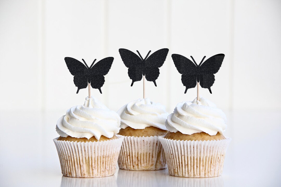 Halloween Cupcake Toppers, Moth Halloween Decorations, Halloween Party ...