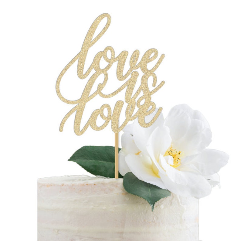 Love is Love Cake Topper / LGBTQ Wedding Cake Topper / Gay - Etsy