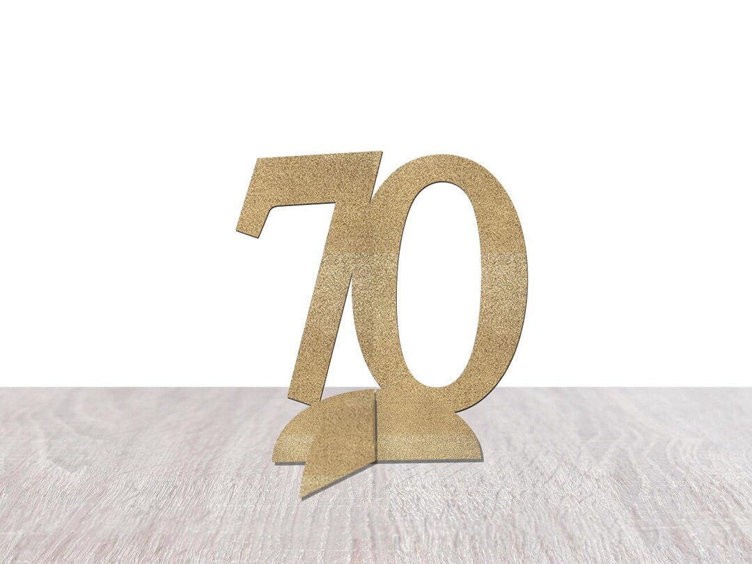 70th Birthday Decorations, 70 Table Decor, Seventy Centerpiece ...