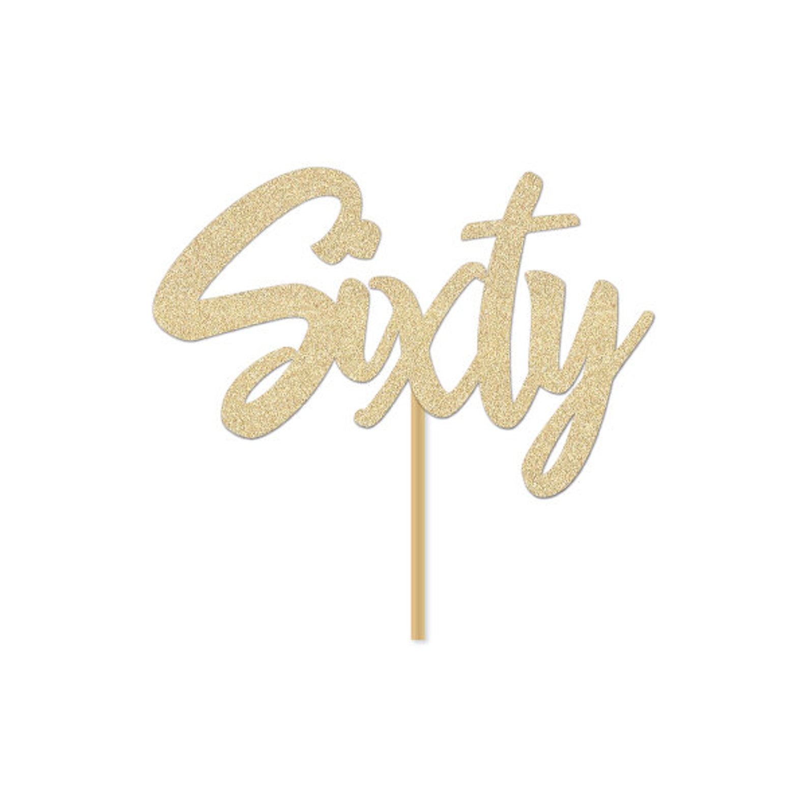 Sixty Cake Topper 60th Birthday Anniversary 60 Sixtieth | Etsy