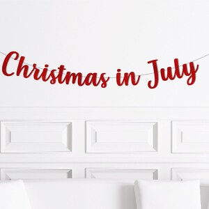 Christmas in July Banner, Party Decorations Decor, Party Supplies ...