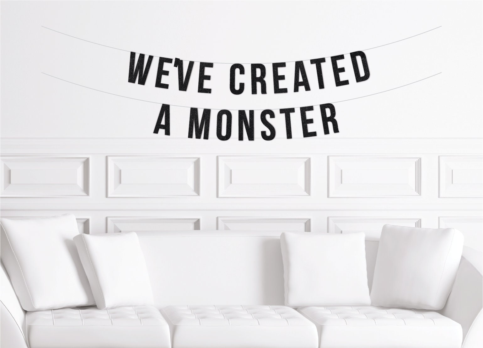 Halloween Baby Shower Decorations We've Created a Monster - Etsy