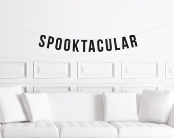 Halloween Banner Spooktacular Banner Halloween Party - Etsy