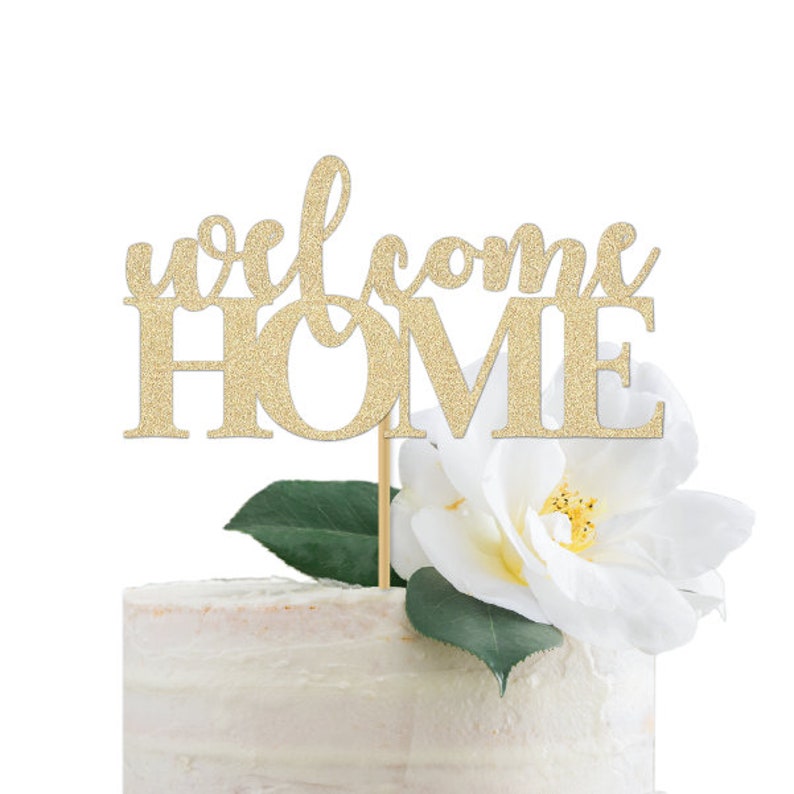 Welcome Home Cake Topper / First Home Party Sign / - Etsy