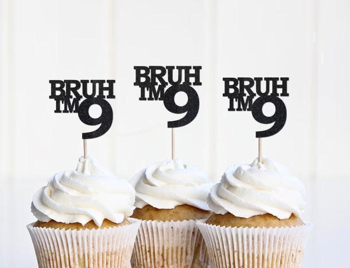 Bruh I'm 13 Cake Topper, Bruh Boys Birthday Party Decorations, Tween ...