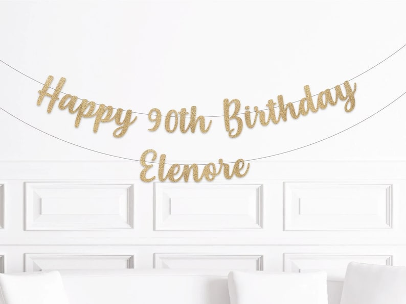90th Birthday Decorations, Glitter Paper 90 Confetti, 90 Decor, Party ...