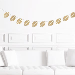 Football Theme Birthday Decorations, Custom Football Banner, Touchdown ...