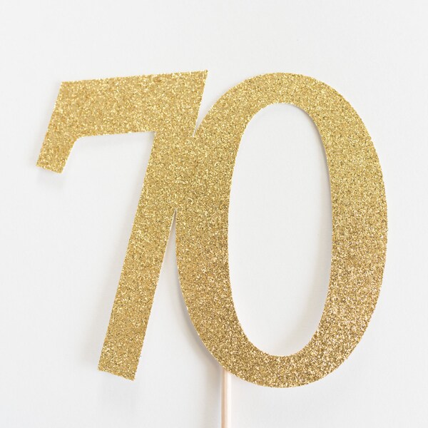 70 Cake Topper - Etsy