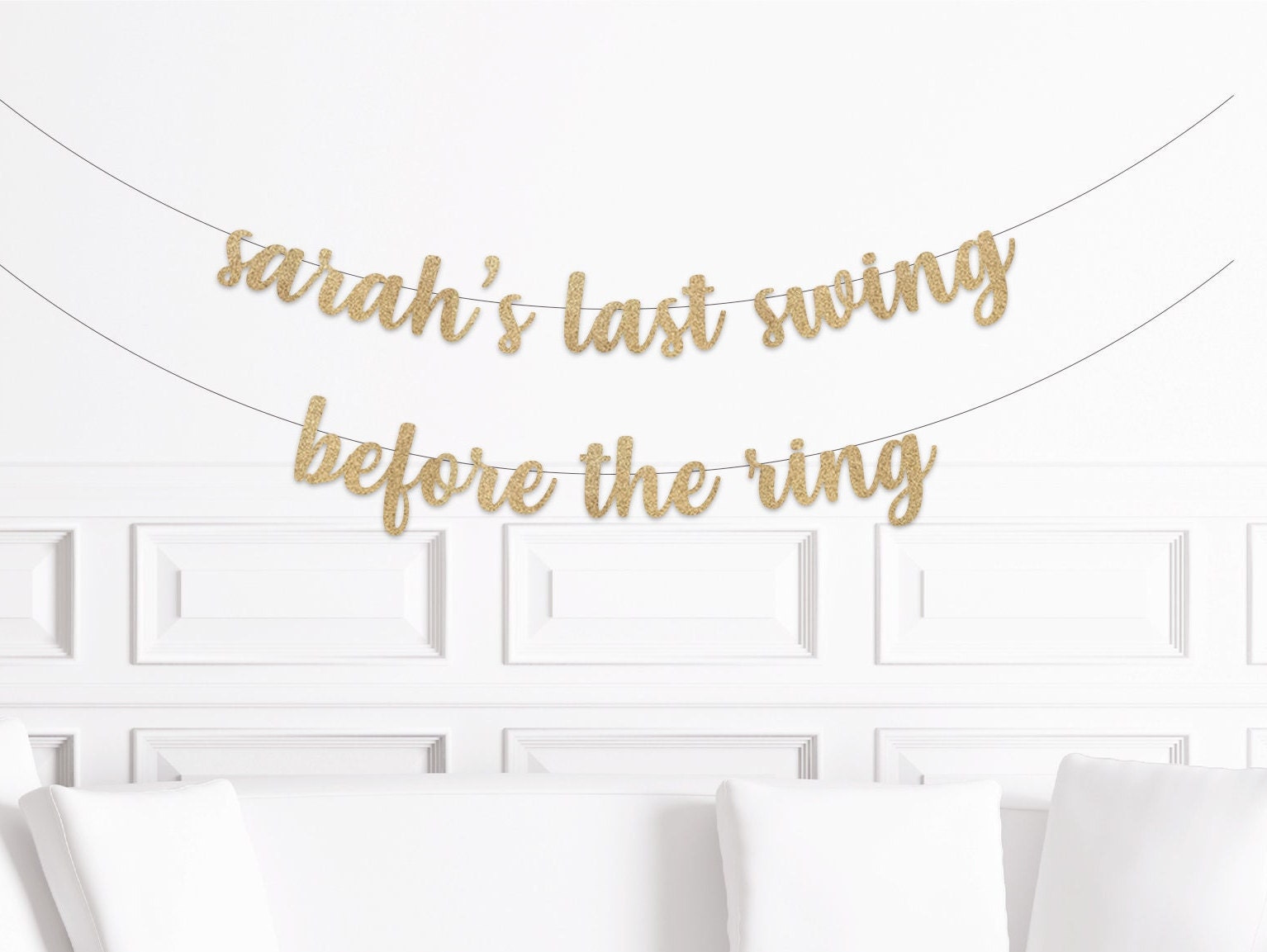 Last Swing Before the Ring Custom Personalized Banner Sign - Etsy