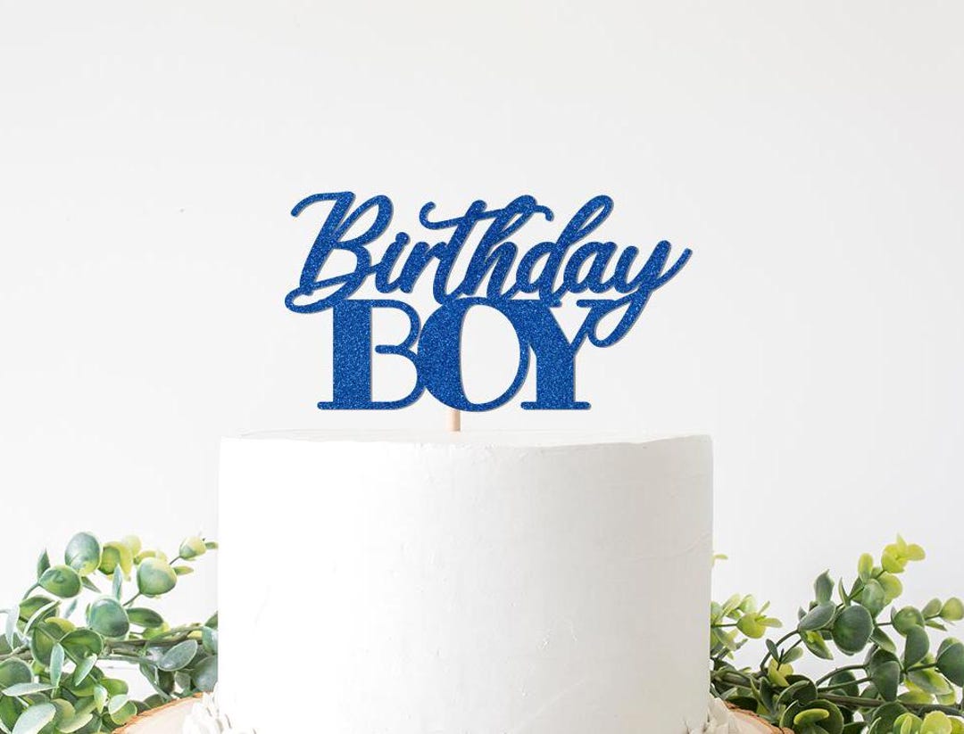 Birthday Boy Cake Topper Happy Birthday Sign Man Husband Friend Brother ...