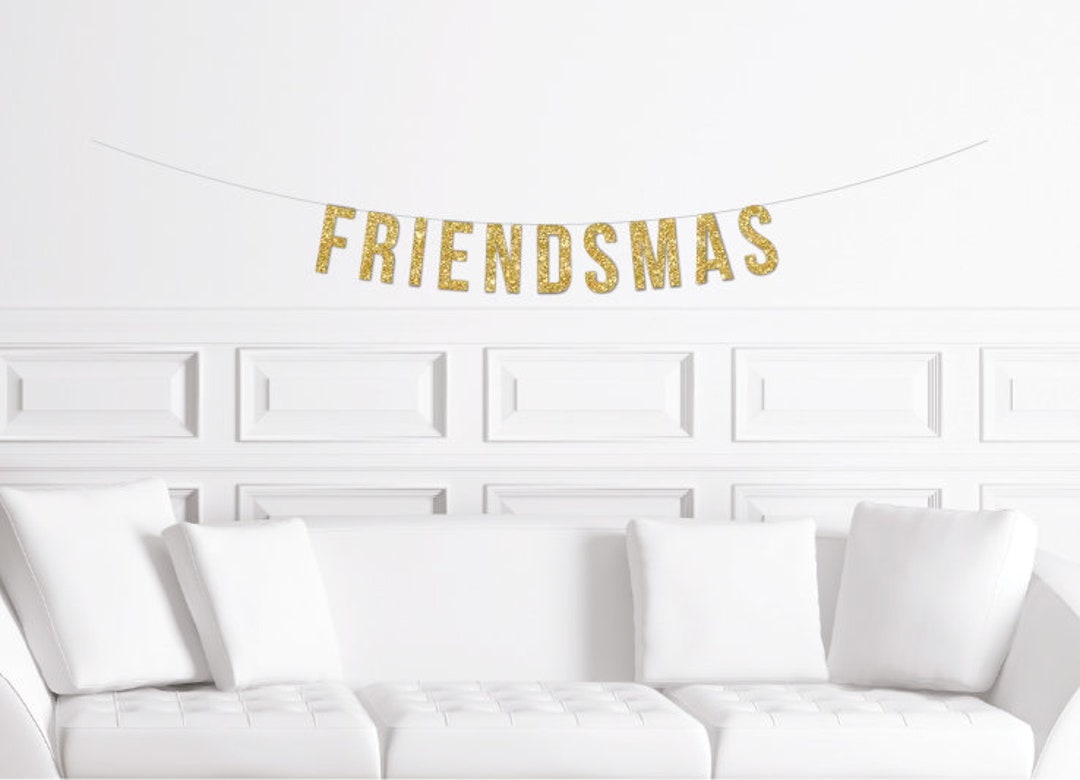 Friendsmas Decorations / Friendsmas Party Banner / Friends Christmas ...