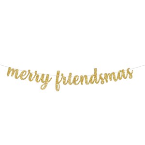 Merry Friendsmas Party Banner Decorations / Friends Christmas Party ...