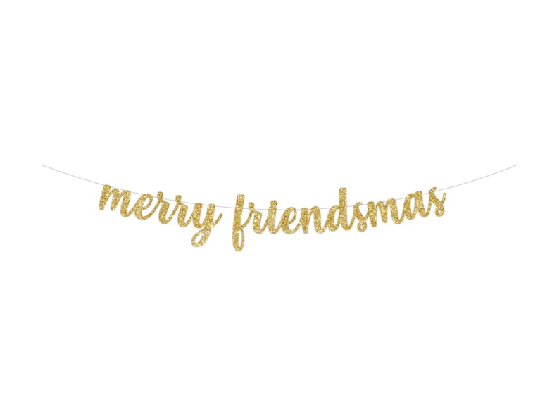 Merry Friendsmas Party Banner Decorations / Friends Christmas Party ...