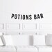 Potions Bar Halloween Party Banner Sign for a Drink Table - Etsy