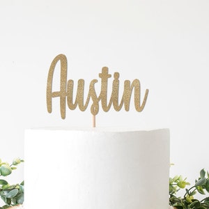 Custom Cake Topper, Name Cake Topper, Personalized Party Decorations ...