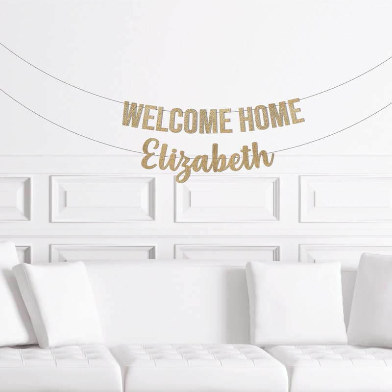 Welcome Home Banner - Etsy
