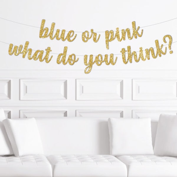 Pink or Blue What Do You Think Gender Reveal Sign - Etsy