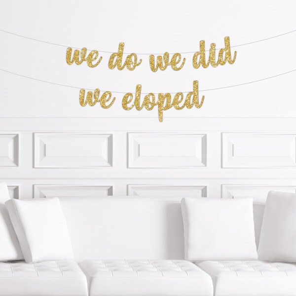 We Eloped - Etsy