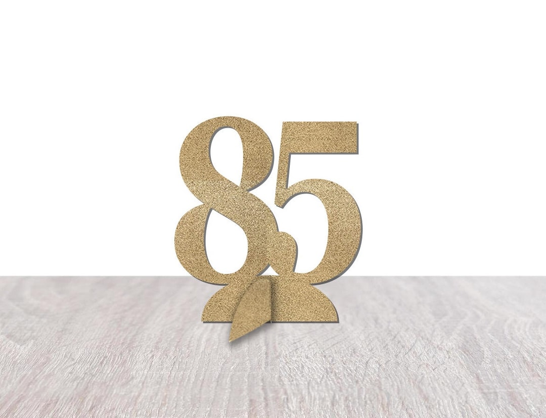 85th Birthday Decorations, Number 85 Table Decor, Eighty Five ...