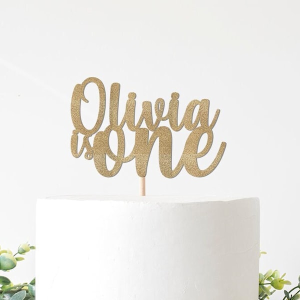 One Cake Topper - Etsy