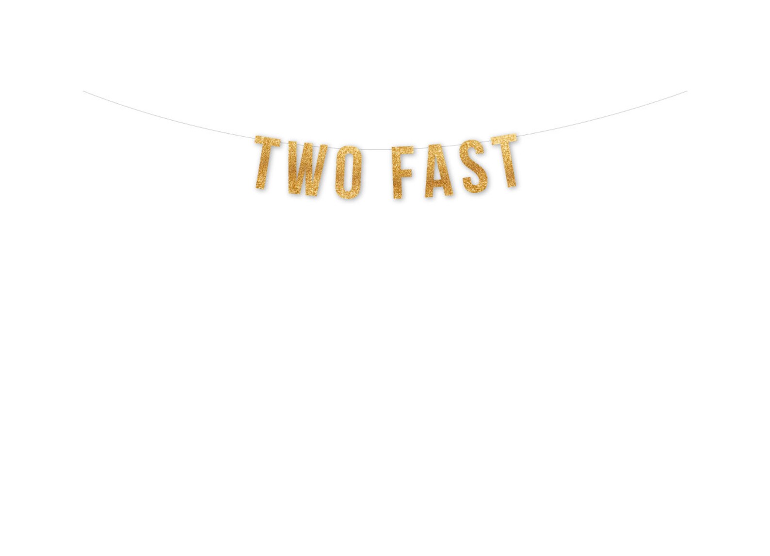 Two Fast Birthday Banner Race Car Themed 2nd Birthday | Etsy