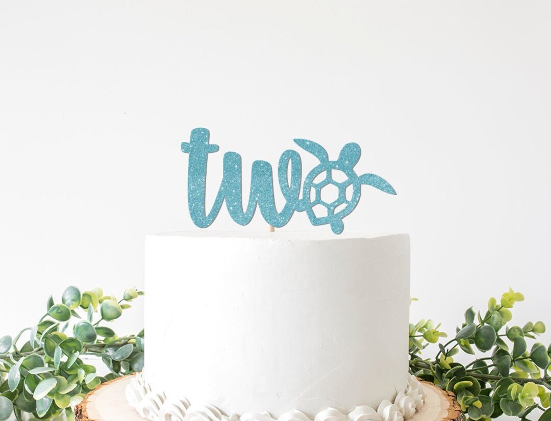 Two the Sea Themed Cake Topper, Under the Sea Themed Birthday ...