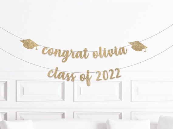 Graduation Party Decorations Class of 2022 Banner Grad Party - Etsy