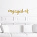 Engaged AF Cursive Banner / Gold Glitter Script Engagement - Etsy