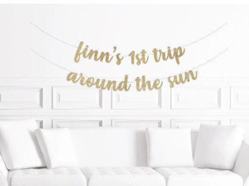 One High Chair Banner, First Trip Around the Sun Highchair Sign, Boho ...