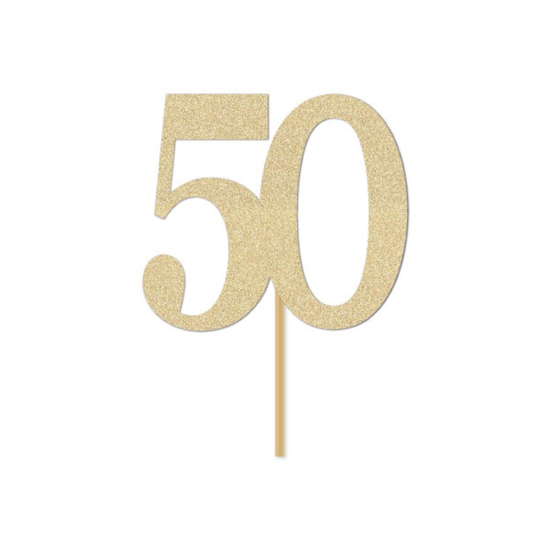 Cheers to 50 Years Cursive Banner / Gold Glitter Script - Etsy