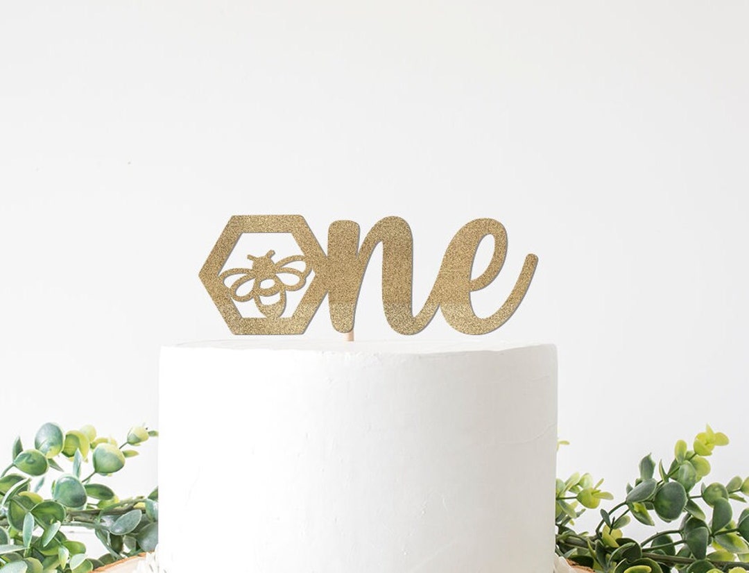 One Cake Topper With Bee, Sweet to Bee One Theme, Bumblebee Cake Smash ...