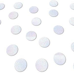 Blue Glitter Circle Confetti Dots, Baby Shower Party Decor, Birthday ...