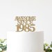 Awesome Since 1984 Cake Topper, Customizable Year Cake Sign, 40th, 50th ...
