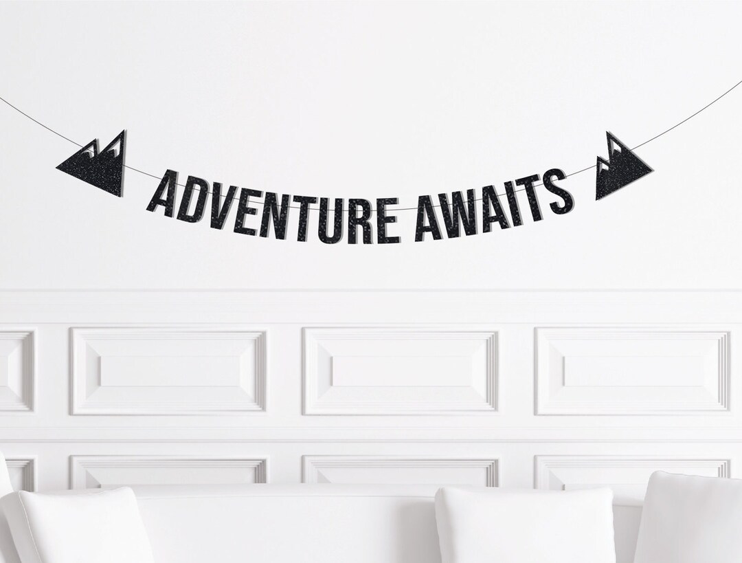 Adventure Awaits Baby Shower Decorations, Outdoors Nature Themed Baby ...