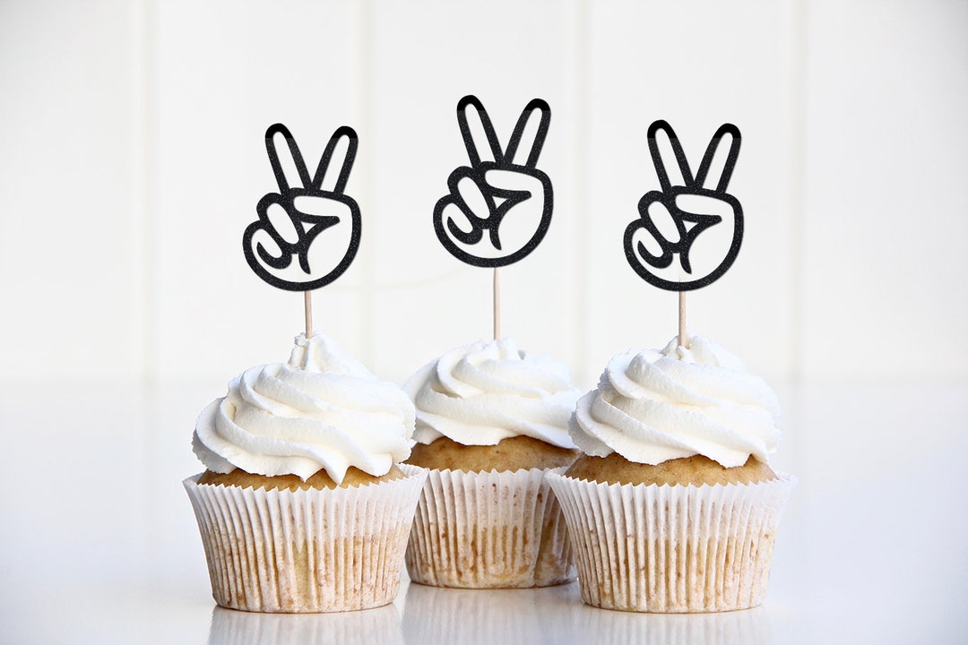 Two Cool Birthday Decorations, Two Cool Hand Cupcake Toppers, Two Cool ...