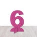 6th Birthday Decor, Number 6 Table Centerpiece, Sixth Birthday ...