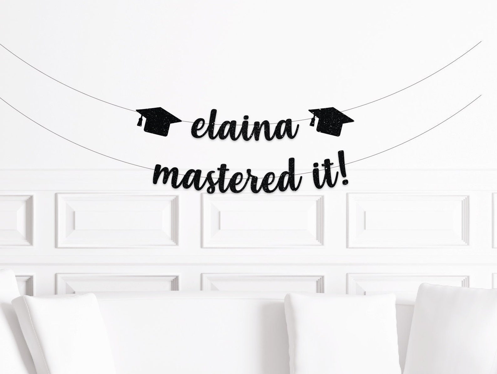 Mastered It Banner / Masters Degree Graduation Party - Etsy