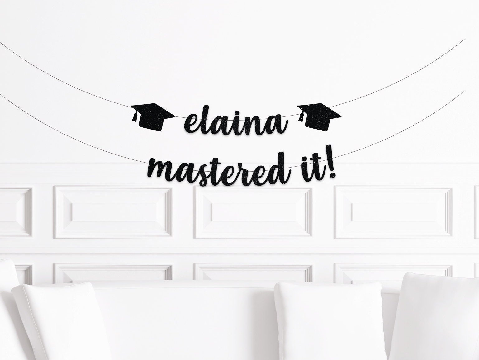 Mastered It Banner / Masters Degree Graduation Party - Etsy