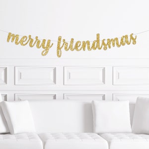 Merry Friendsmas Party Banner Decorations / Friends Christmas Party ...