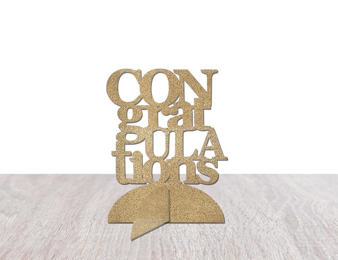 Congratulations Party Decorations, Congrats Table Centerpiece, Glitter ...