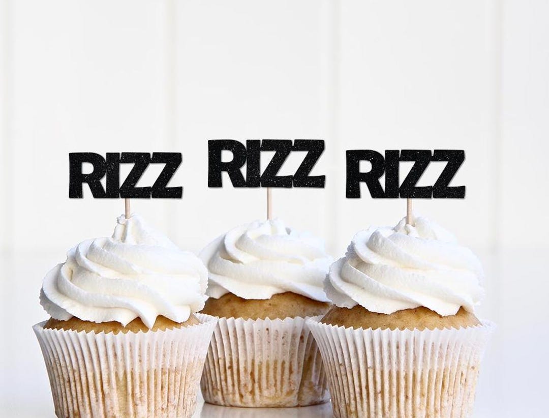 Rizz Cupcake Toppers, Preteen Boy Birthday Decorations, , Teen Boy ...