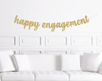 Custom Congratulations Banner Engagement Party Decorations - Etsy