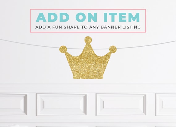 Banner Add On Crown - Etsy