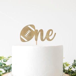 First Birthday Football Theme Decorations, Football 1st Birthday Cake ...