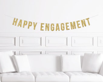 Custom Congratulations Banner Engagement Party Decorations - Etsy