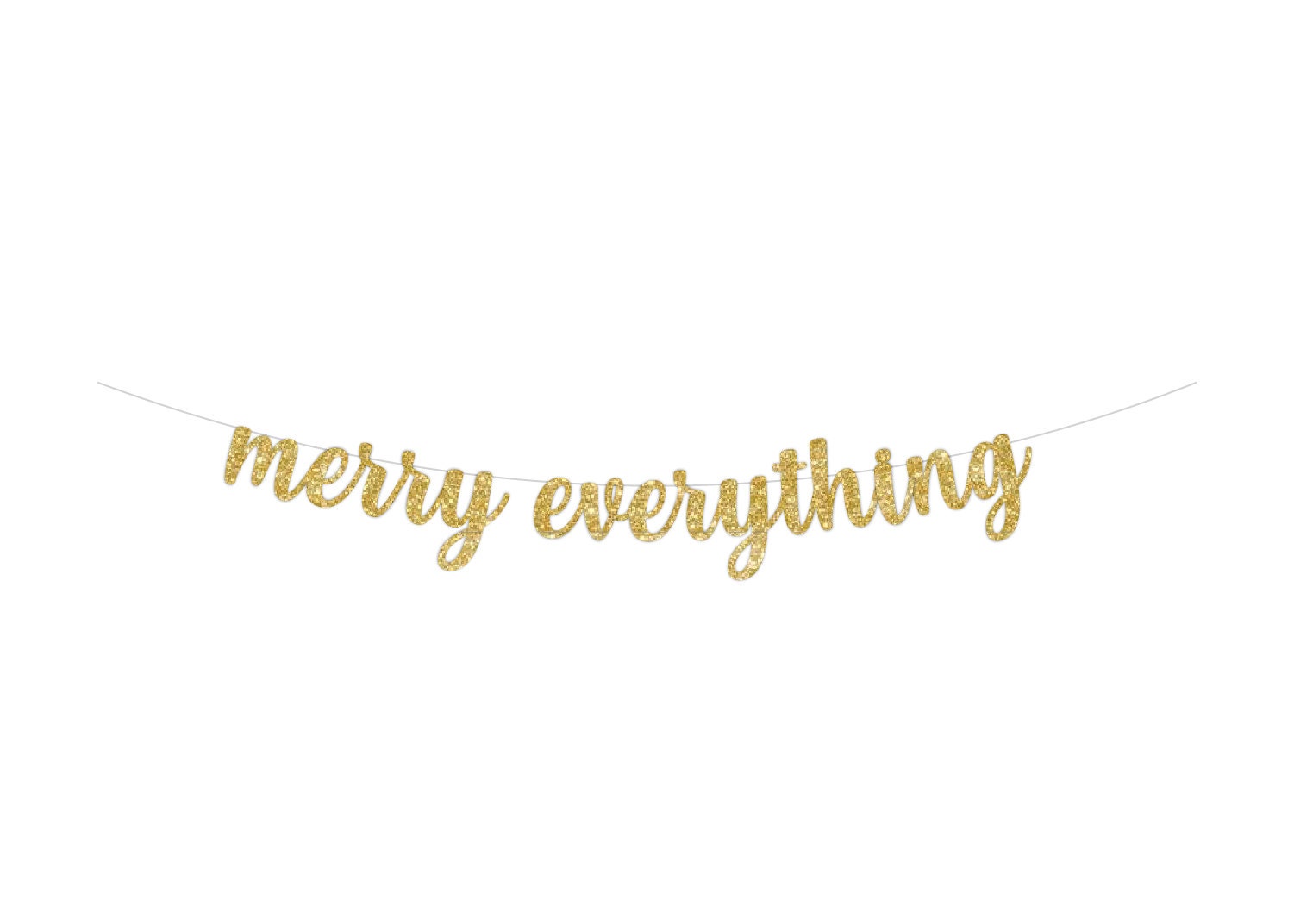 Merry Everything Party Banner Decorations Funny Christmas - Etsy