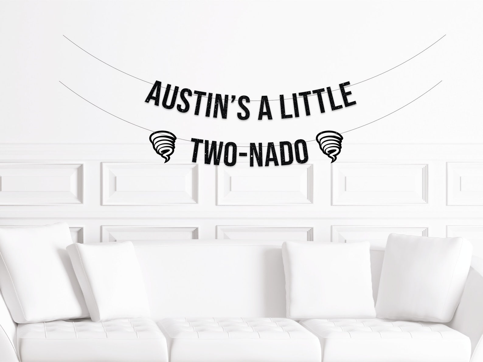 Twonado 2nd Birthday Cake Topper, Two Nado Birthday Decorations, Little ...